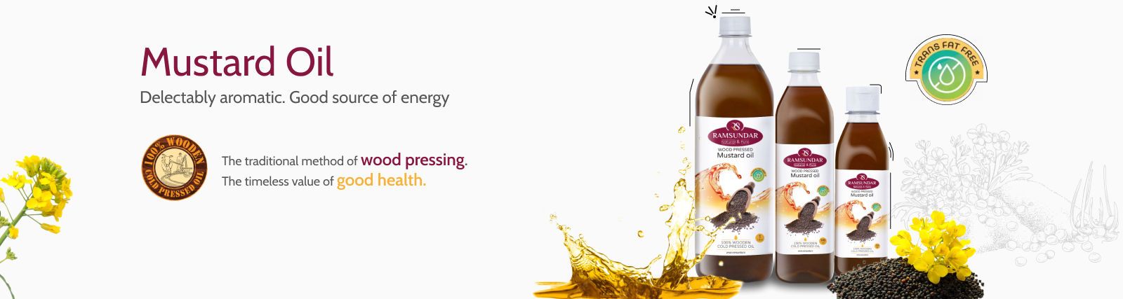 Ramsundar | Wooden Cold pressed Oil | Natural Oil | Healthy